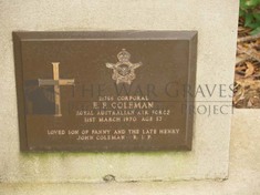 Photograph of the final resting place of COLEMAN, E.F. - The War Graves ...