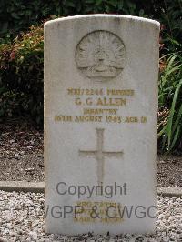 Photograph of the final resting place of Allen, Gilbert George - The ...