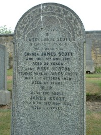 Photograph of the final resting place of Scott, J - The War Graves ...