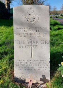 Photograph of the final resting place of Dickens, Emily Marjorie - The ...