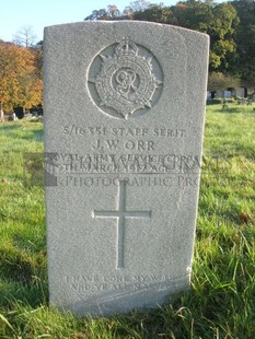 Photograph of the final resting place of ORR, JAMES WILLIAM - The War ...