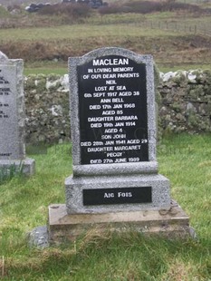 Photograph of the final resting place of MACLEAN, NEIL - The War Graves ...
